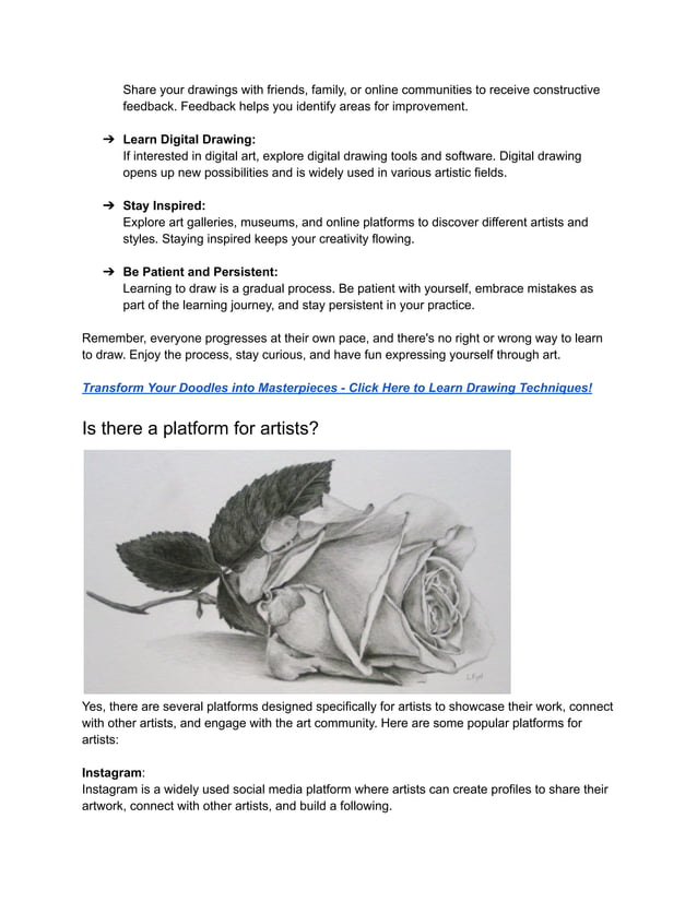 Art Mastery 101: Learn to Draw like a Master Artist | PDF