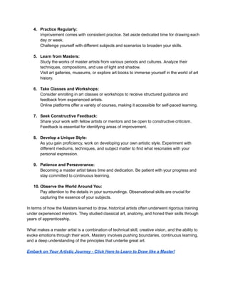 Art Mastery 101: Learn to Draw like a Master Artist | PDF