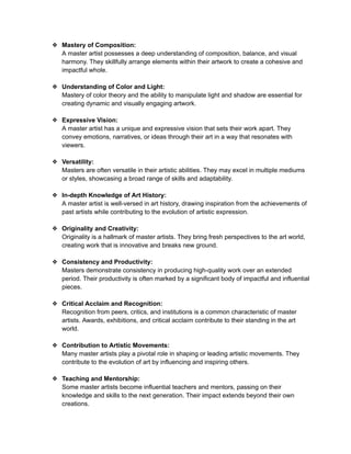 Art Mastery 101: Learn to Draw like a Master Artist | PDF