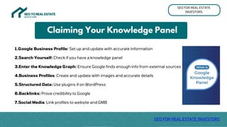 Drive Real Estate Leads with Enhanced Snippets and Knowledge Panels | PPT