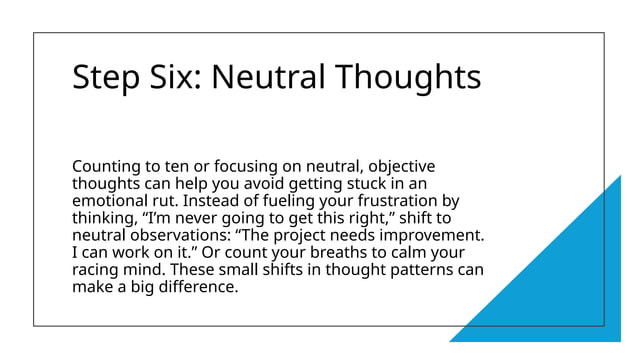 Learn to Handle Overwhelming Emotions RESISTT Technique | PPTX