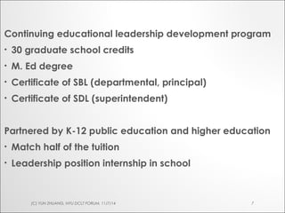 Yun Zhang_Learn to lead | PPT | Professional School | Postgraduate ...