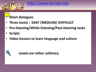 Learn to listen English online | PPTX