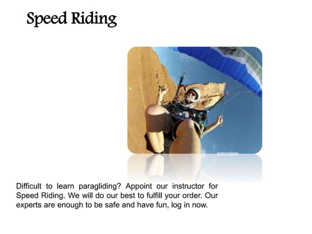 Learn to paraglide | PPT