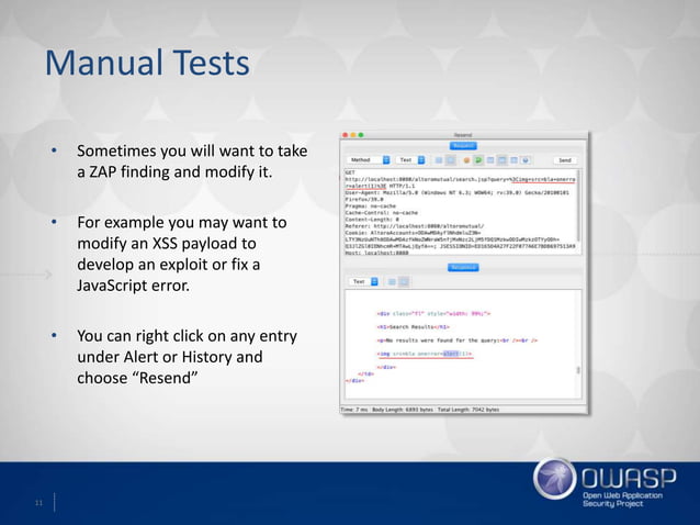 Learn to pen-test with OWASP ZAP | PPTX | Web Development | Internet