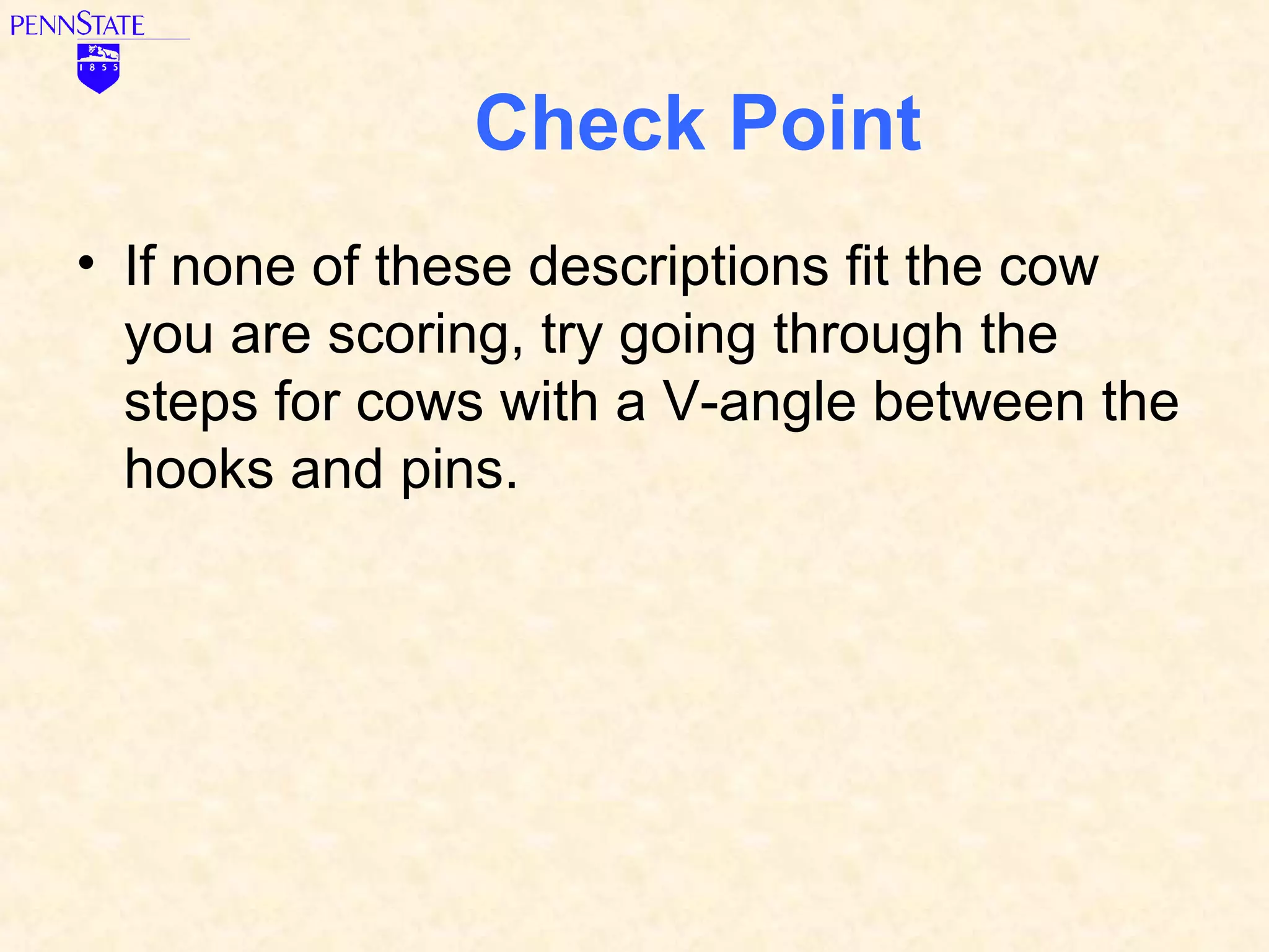 Learn to Score Body Condition for Dairy Cows | PPT