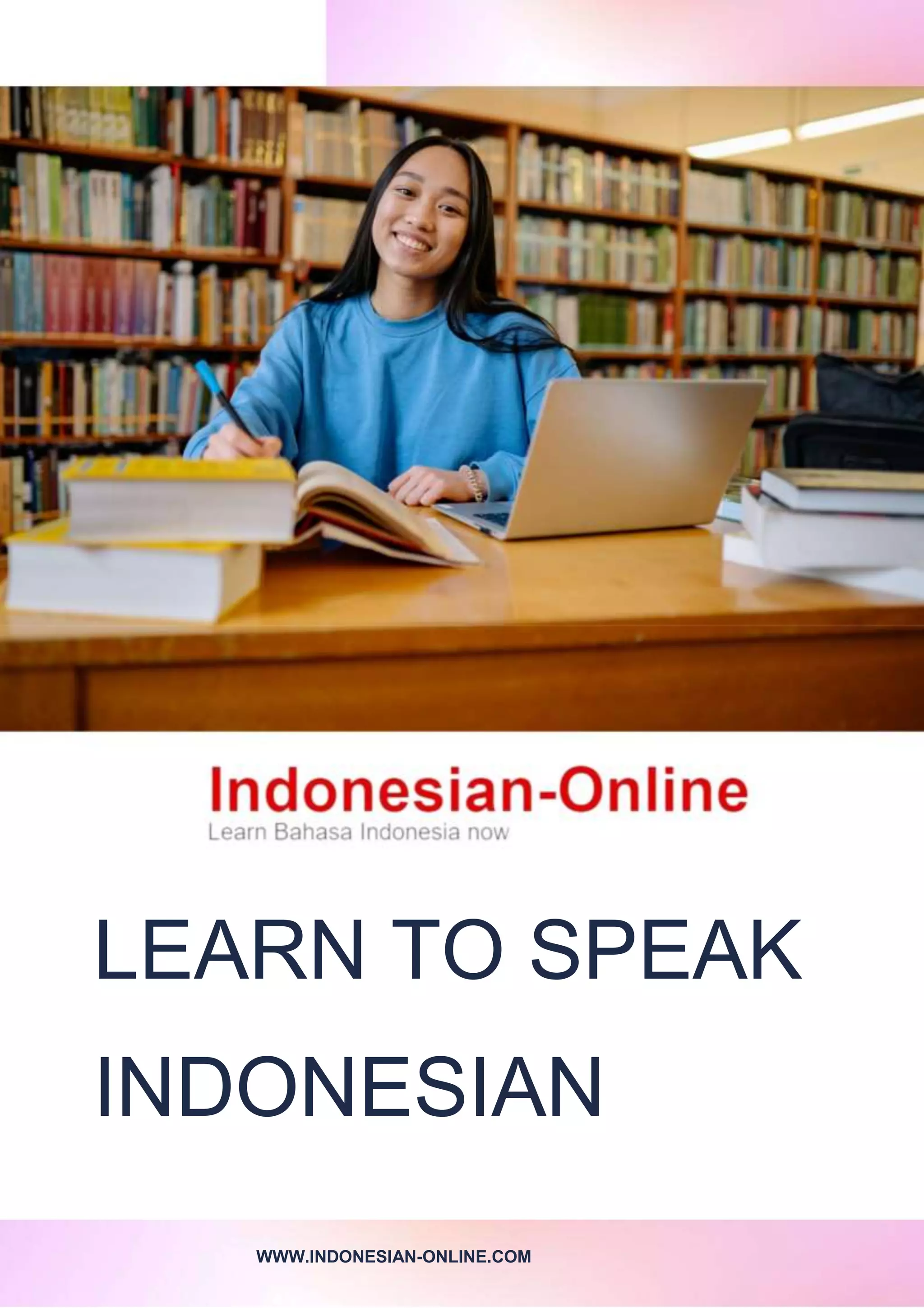Learn To Speak Indonesian. | DOCX