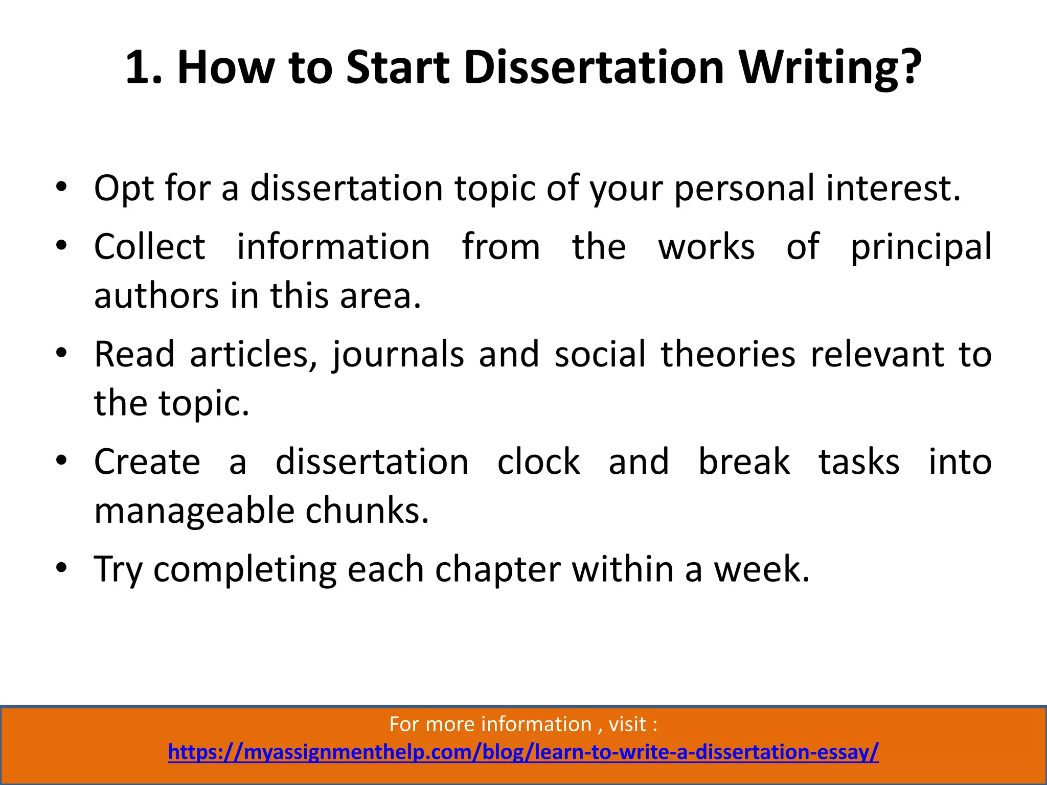 Learn to Write a Dissertation Essay | PPT
