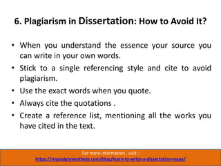 Learn to Write a Dissertation Essay | PPTX