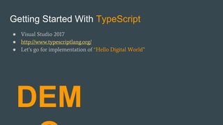 Learn TypeScript from scratch | PPT