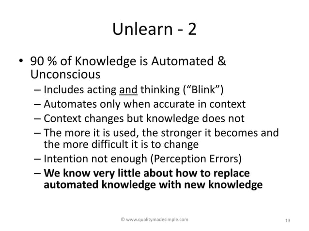 Learn, Unlearn and Relearn | PDF