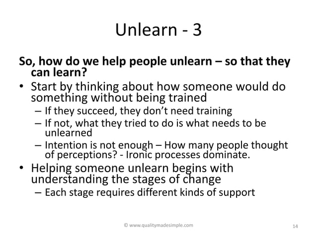 Learn, Unlearn and Relearn | PDF