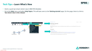 Learn What's New in IBM SPSS Modeler.pptx