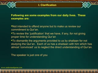 Learn why to understand qur'an | PPT