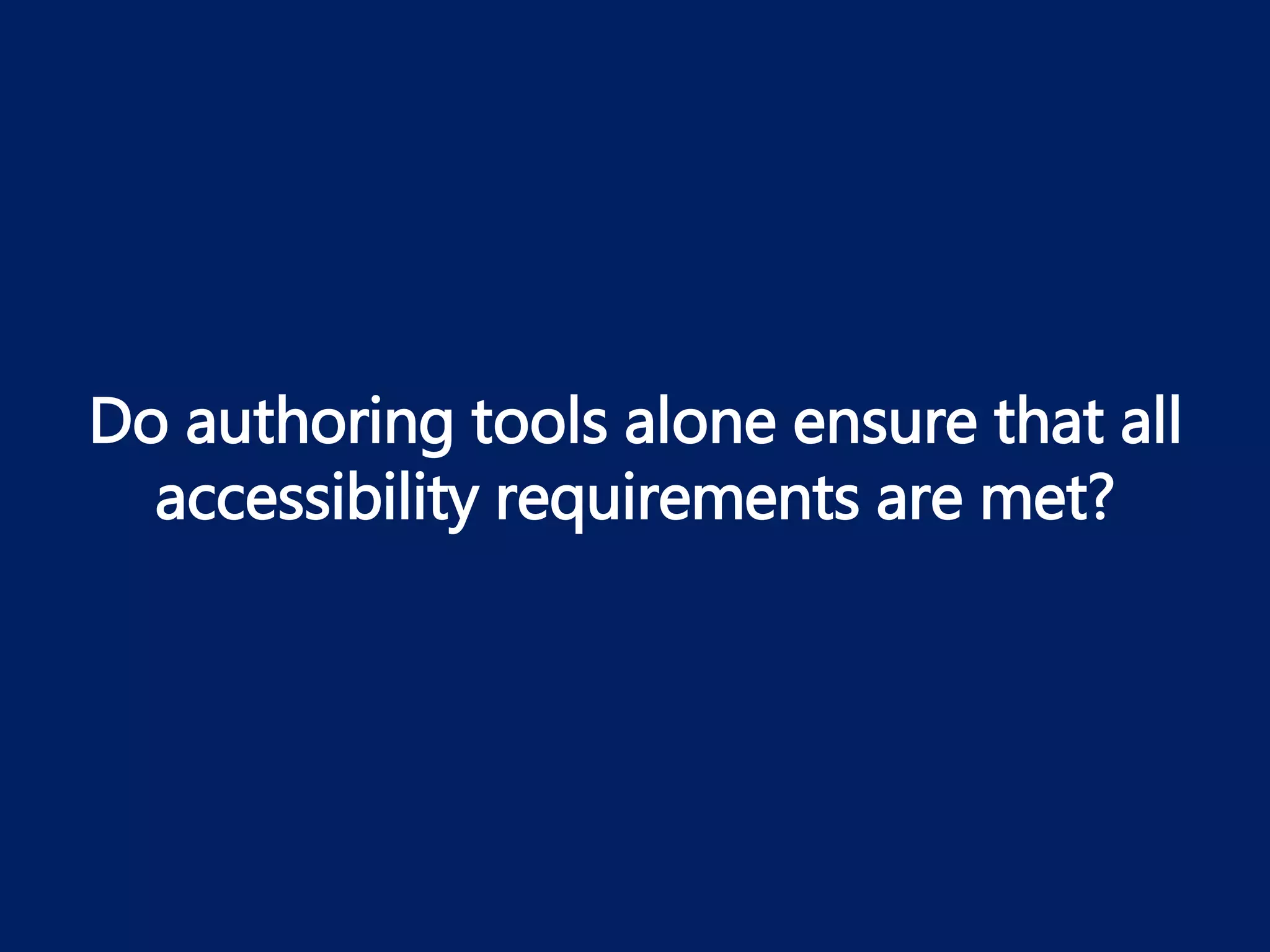 Making eLearning Accessible for Everyone | PPTX | Web Development | Internet