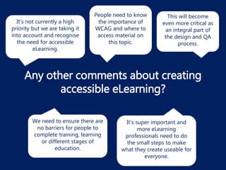 Making eLearning Accessible for Everyone | PPTX | Web Development | Internet