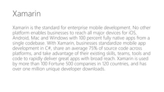 Xamarin - First Application | PPT