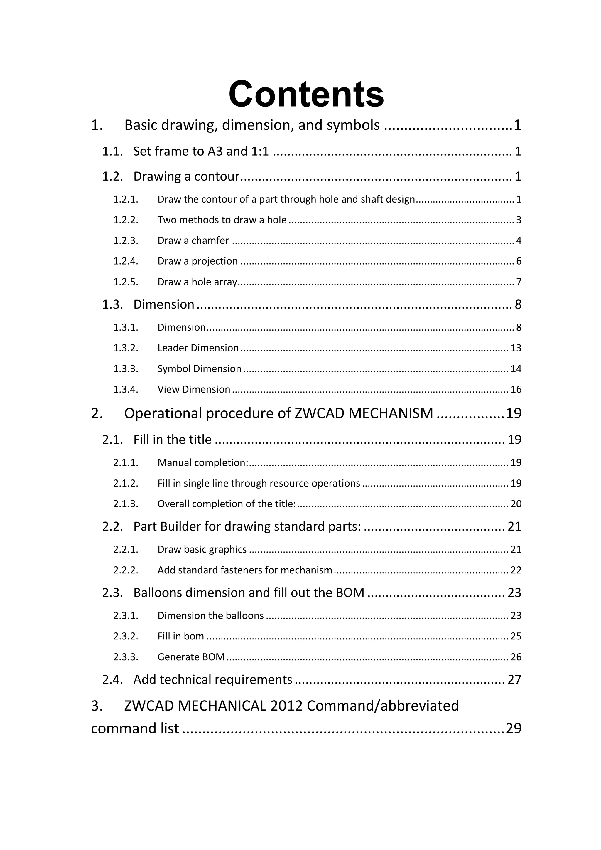 Learn zwcad mechanical in a day | PDF