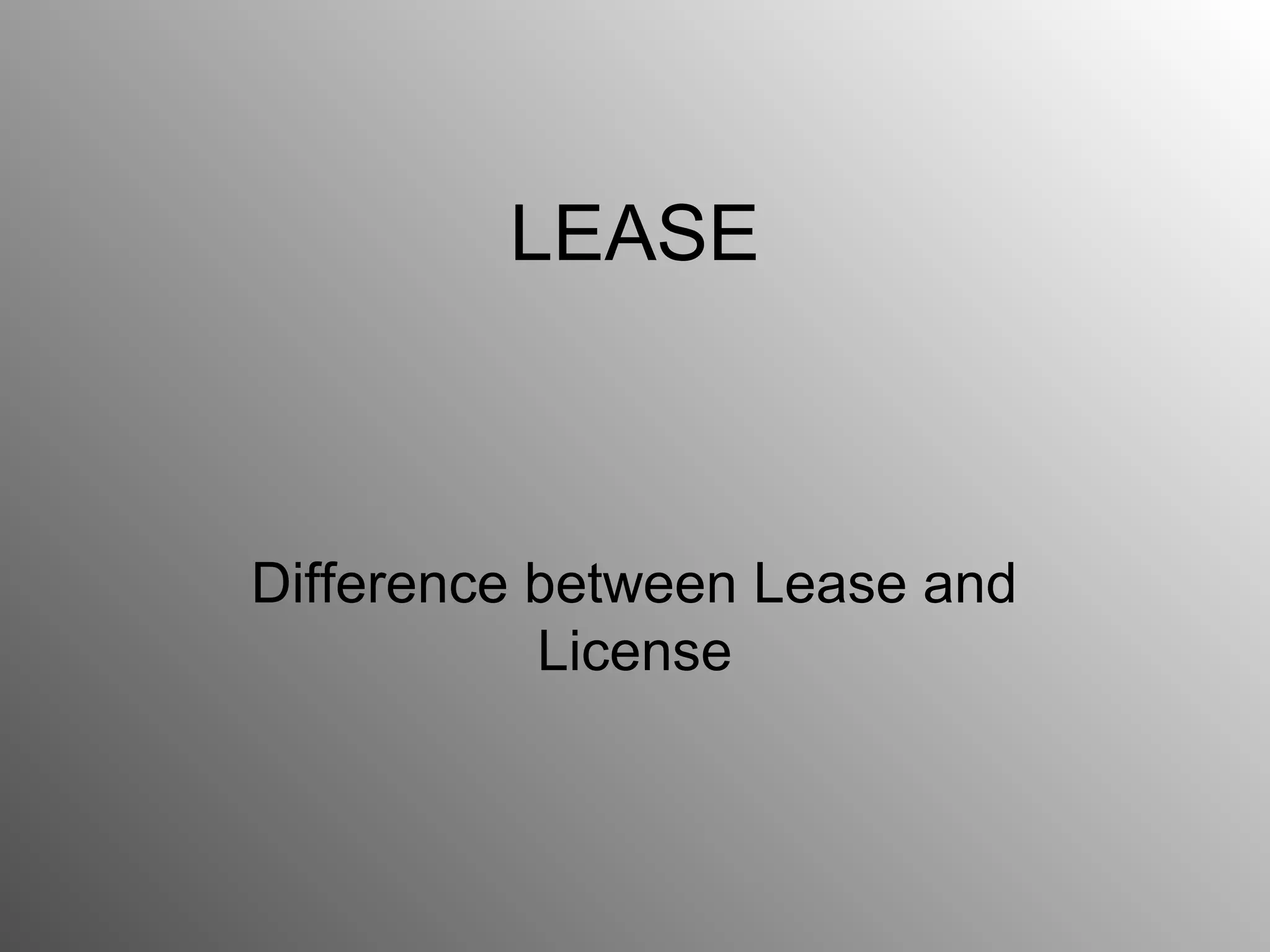 Lease | PPT