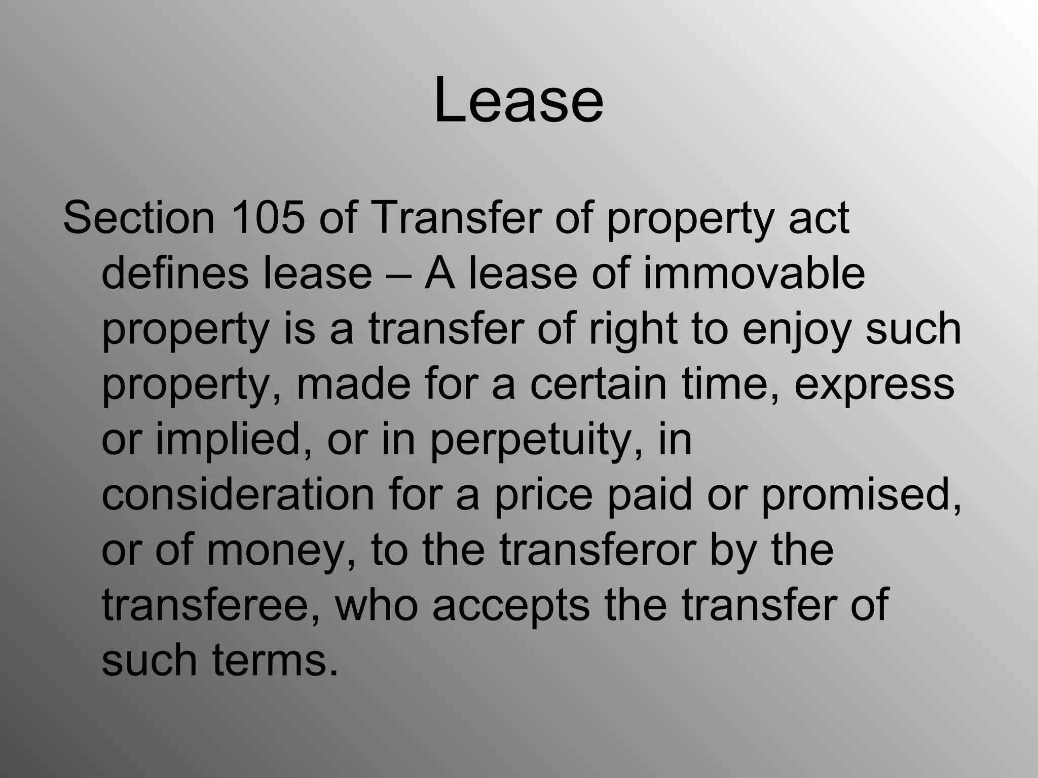Lease | PPT