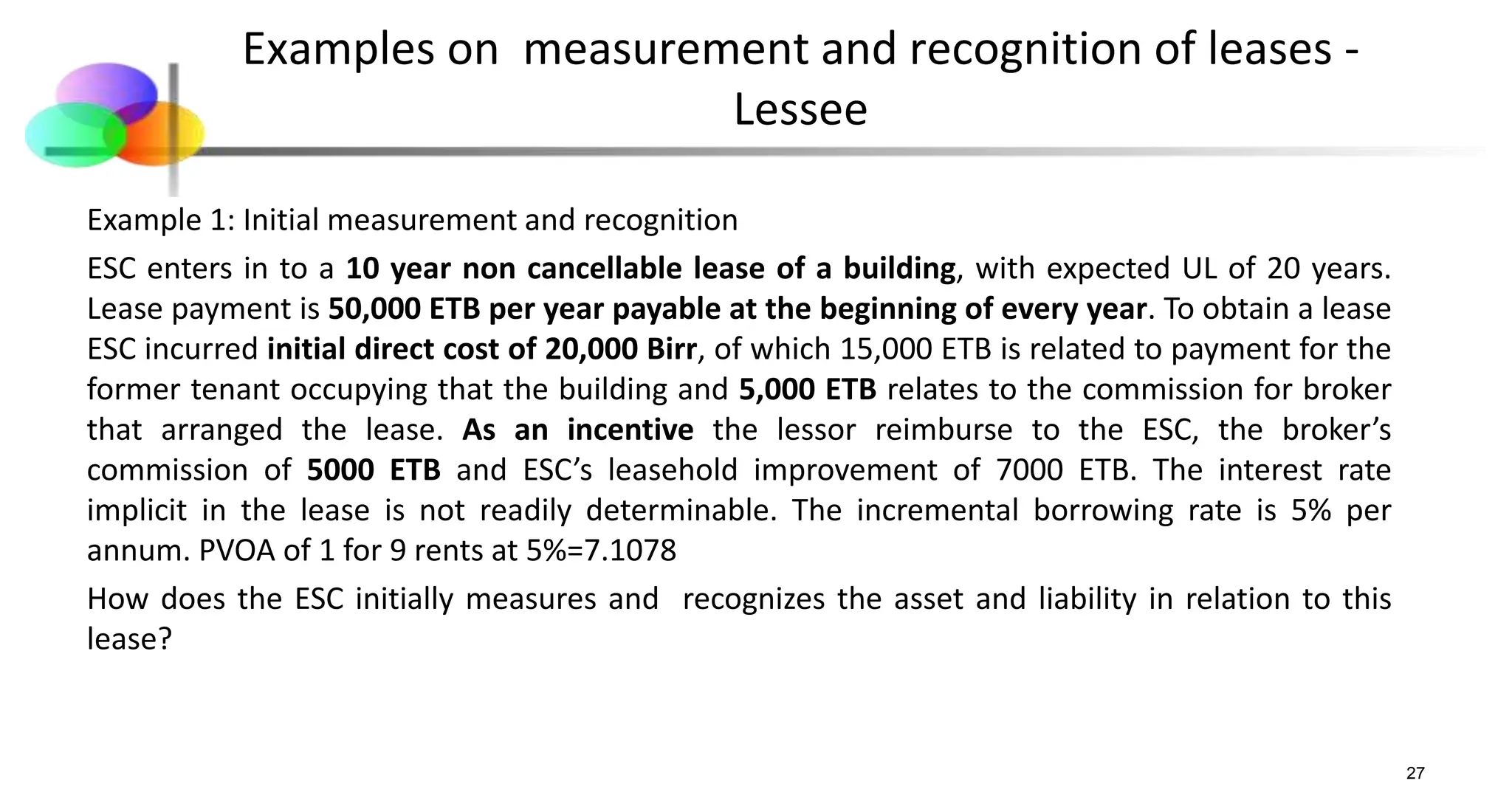 lease and lease computation lecture note | PPT