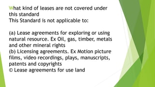 LEASE as per accounting standards in IAS | PPTX