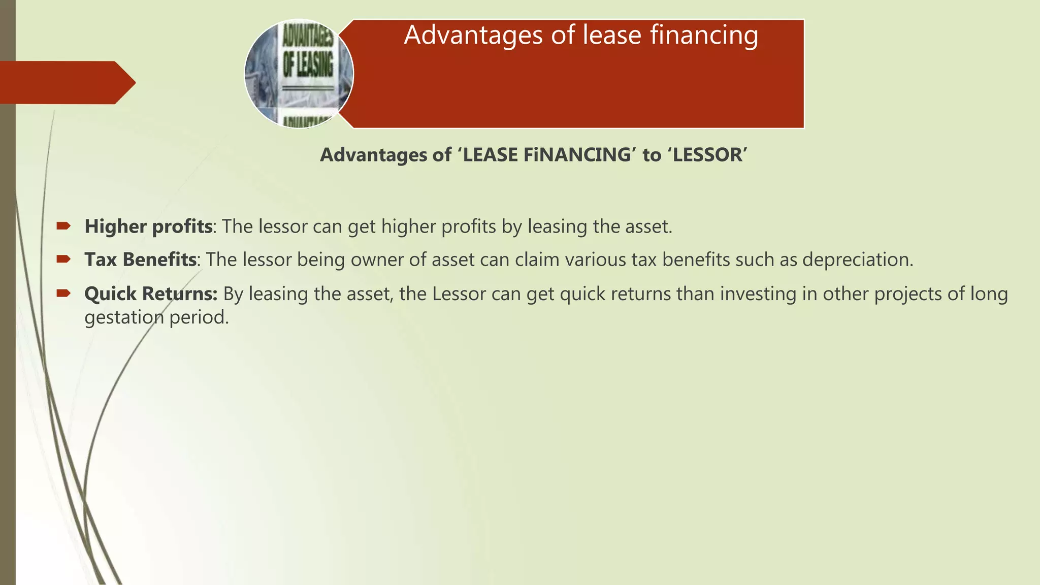 Lease finance-presentation | PPTX