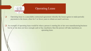 Lease finance-presentation | PPTX