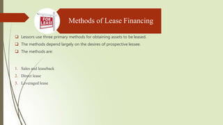 Lease finance-presentation | PPTX