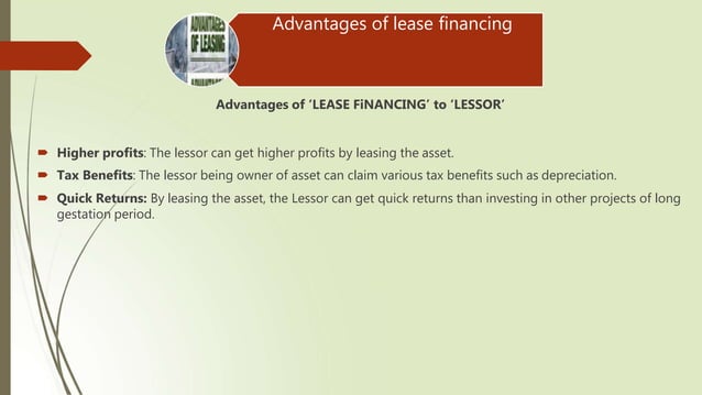 Lease finance-presentation | PPTX