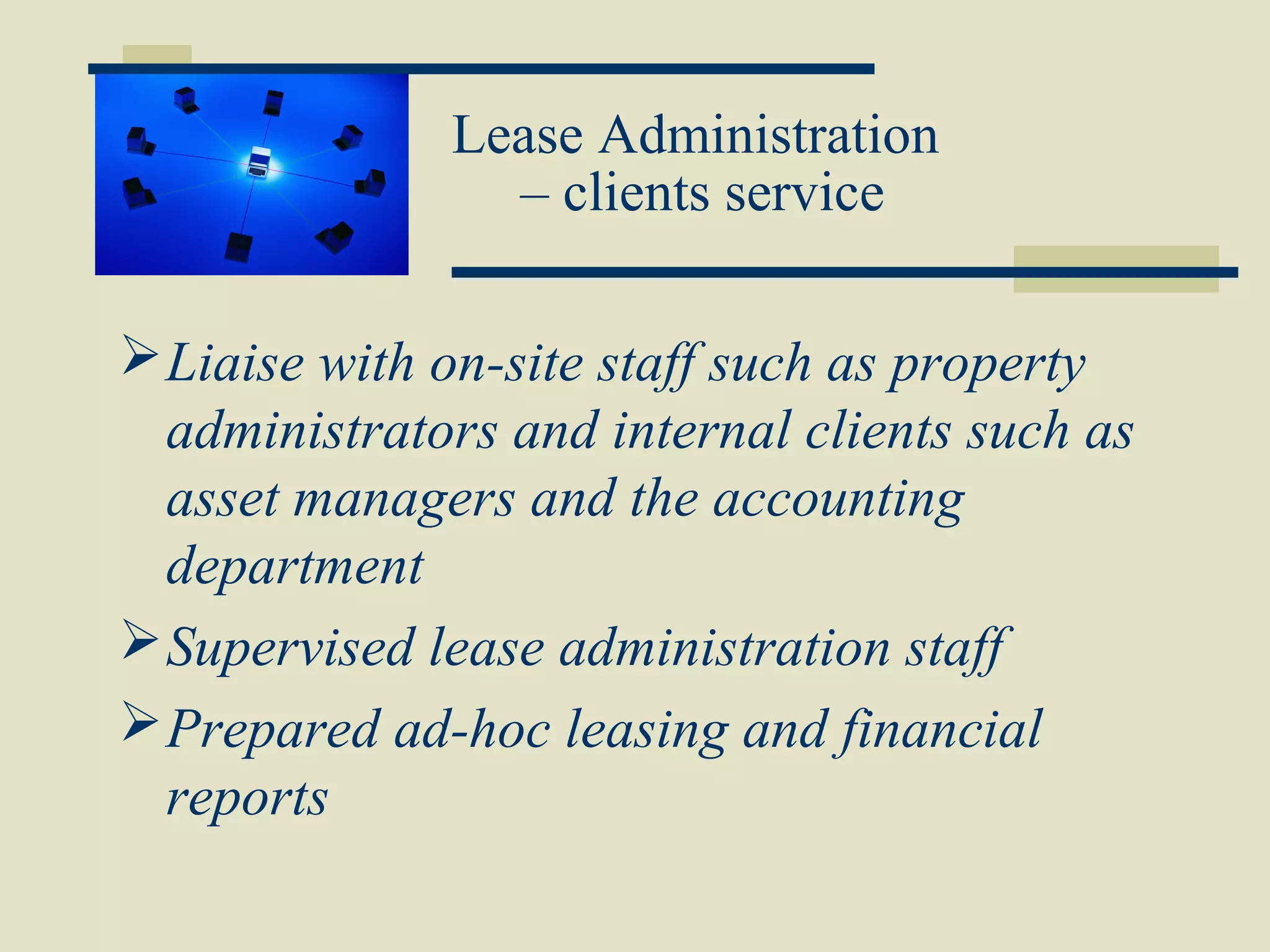 Lease administrator's duties | PPT | Auto Rentals | Automotive