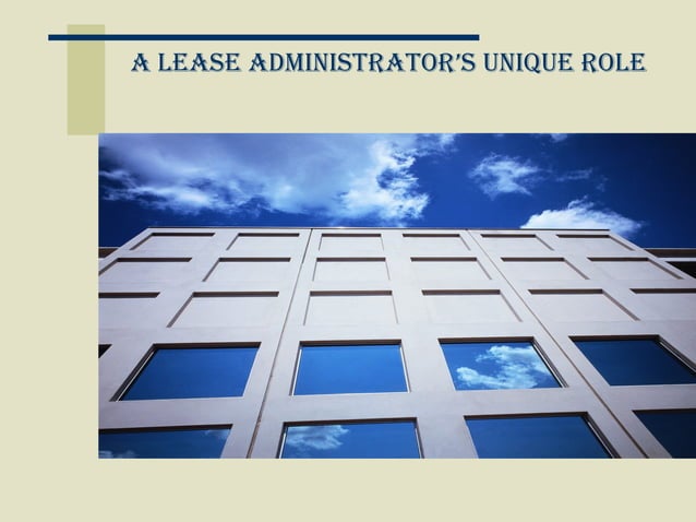 Lease administrator's duties | PPT