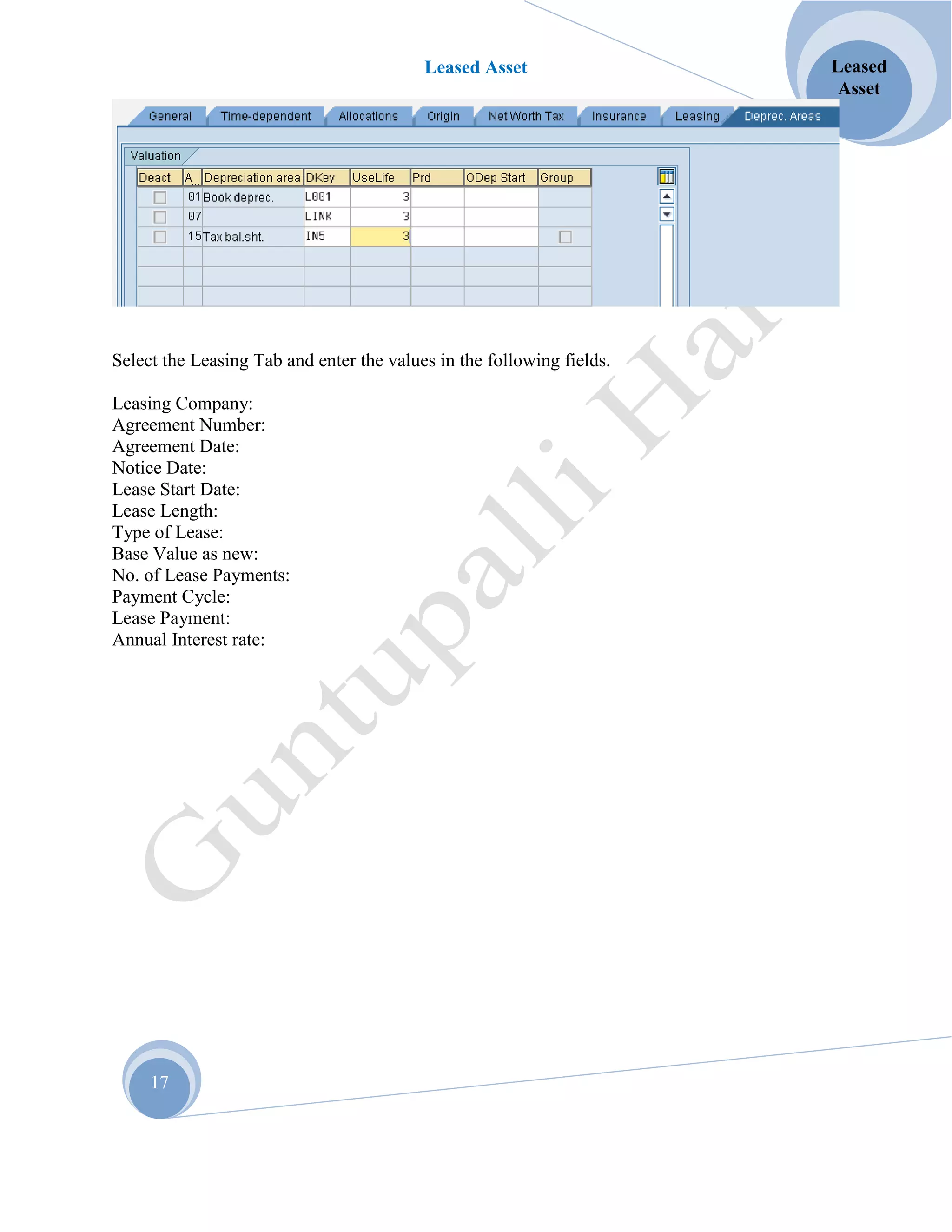 Lease assets by guntupalliharikrishna | PDF