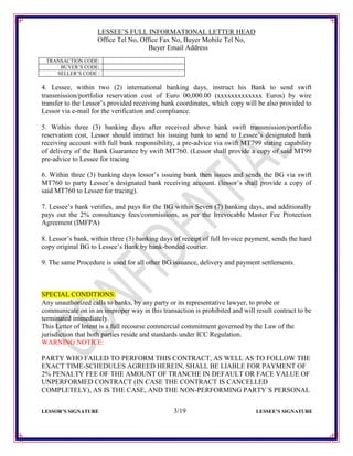 Lease BG/SBLC HSBC London Price (6+2) | PDF | Business Banking ...