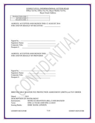 Lease BG/SBLC HSBC London Price (6+2) | PDF | Business Banking ...