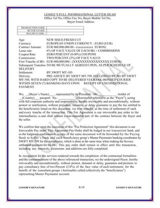 Lease BG/SBLC HSBC London Price (6+2) | PDF | Business Banking ...