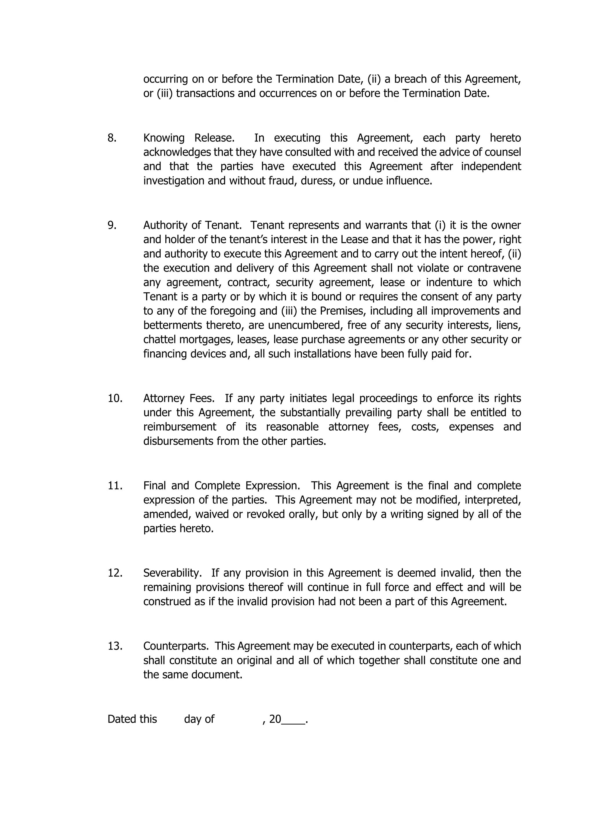 LEASE CANCELLATION AGREEMENT | PDF