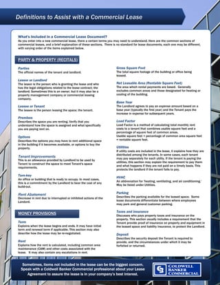 Commercial Lease Definitions | PDF | Real Estate Renting and Leasing ...