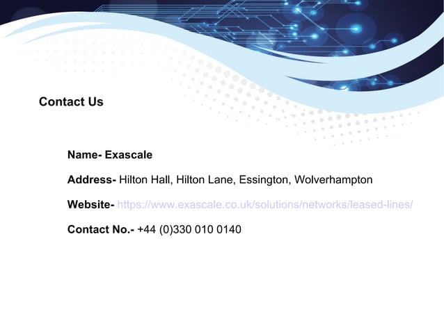 Leased Line - Features & Benefits | PPT