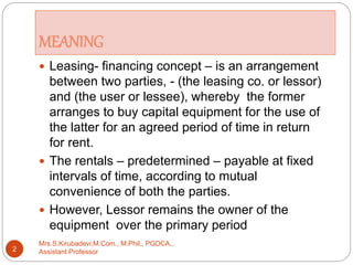 Lease financing | PPT