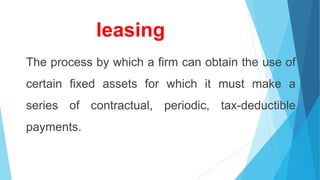 Lease financing | PPT