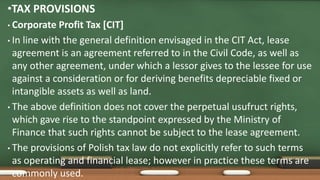 Lease financing in poland | PPT