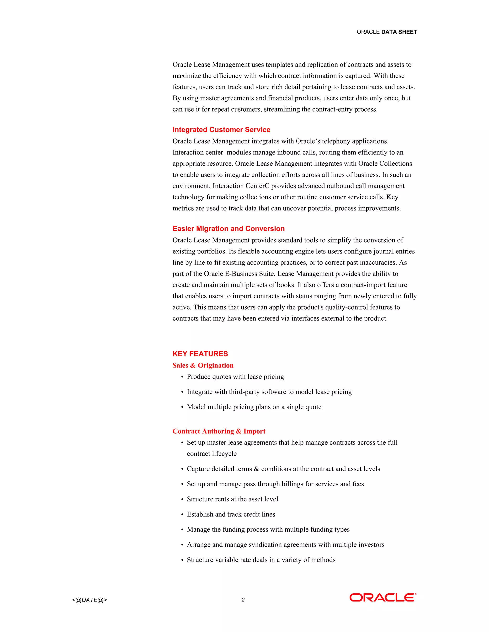 Leasemanagement Datasheet | PDF