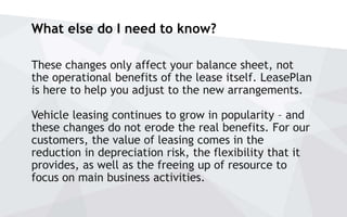 LeasePlan UK Lease Accounting Standard | PPTX
