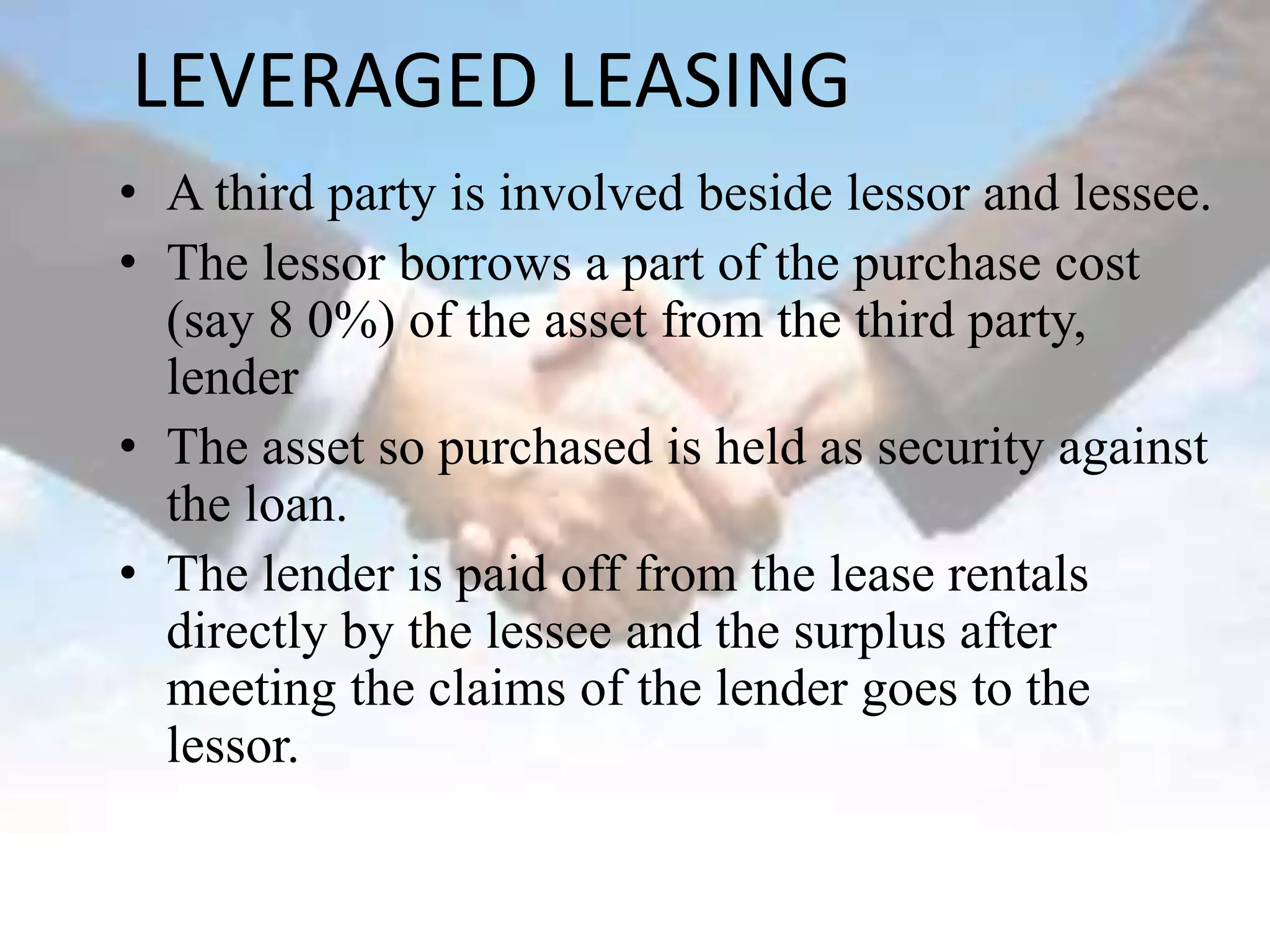 Lease finance | PPTX