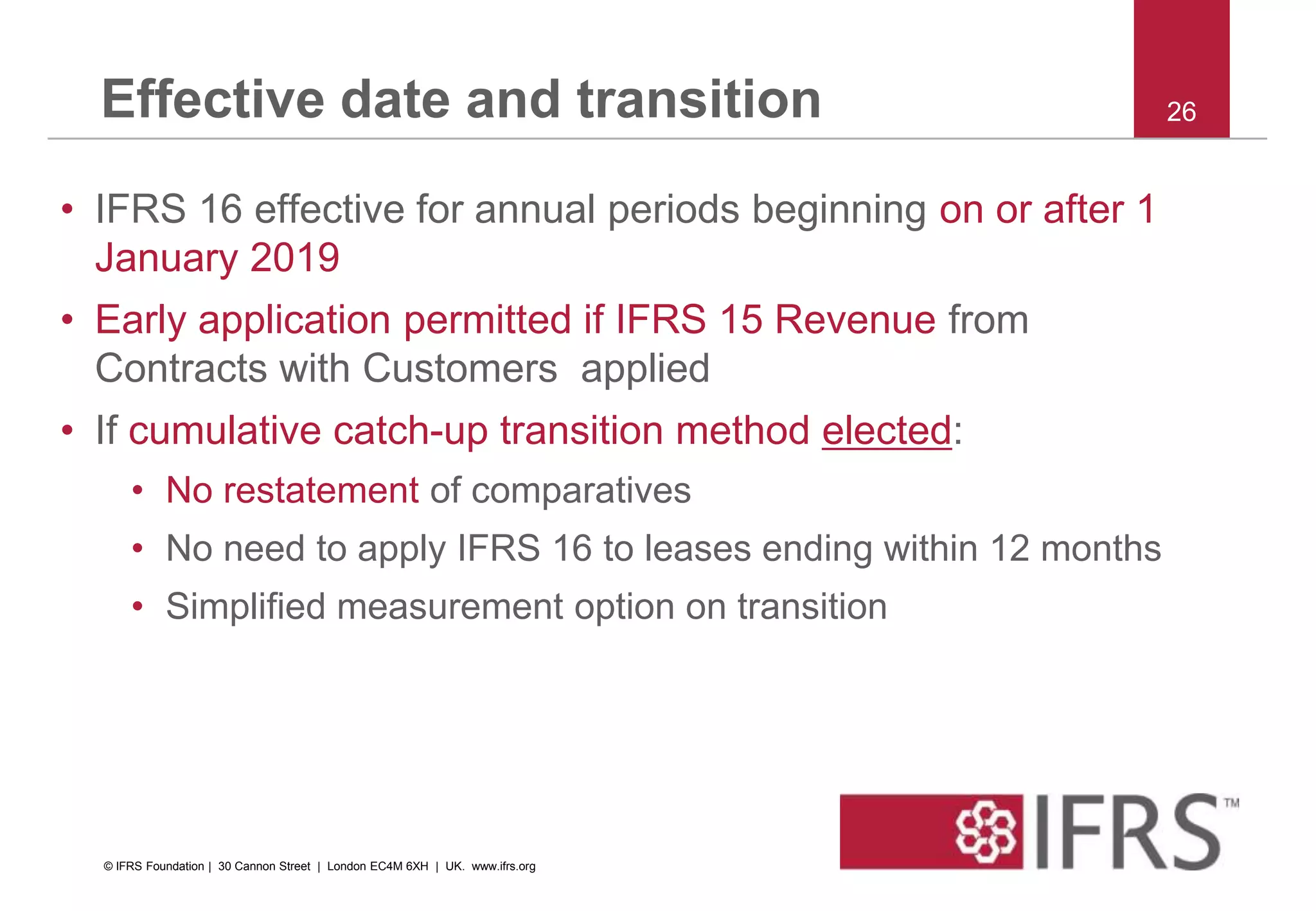 IFRS 16 Leases Presentation | PPTX