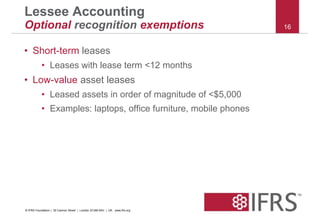 IFRS 16 Leases Presentation | PPTX