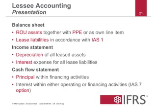 IFRS 16 Leases Presentation | PPTX