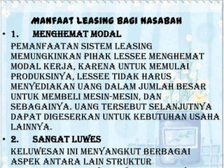 Leasing (Sewa Guna Usaha) | PPTX