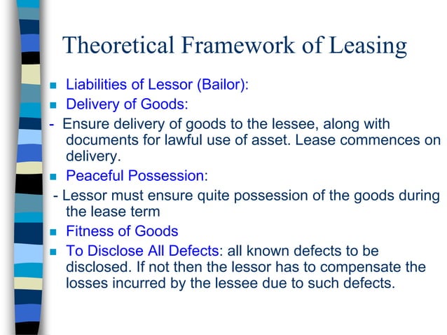 Leasing | PPTX | Stocks and Bonds | Personal Investing